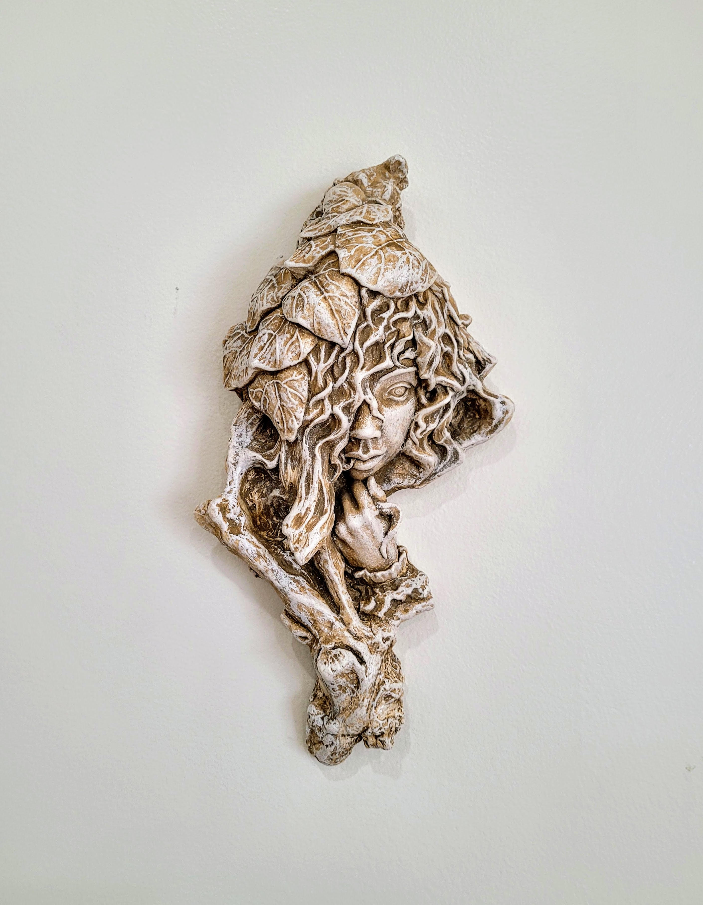 Dryad leaves Tree Woman Wall Sculpture Green Man#10065 – Art of History ...