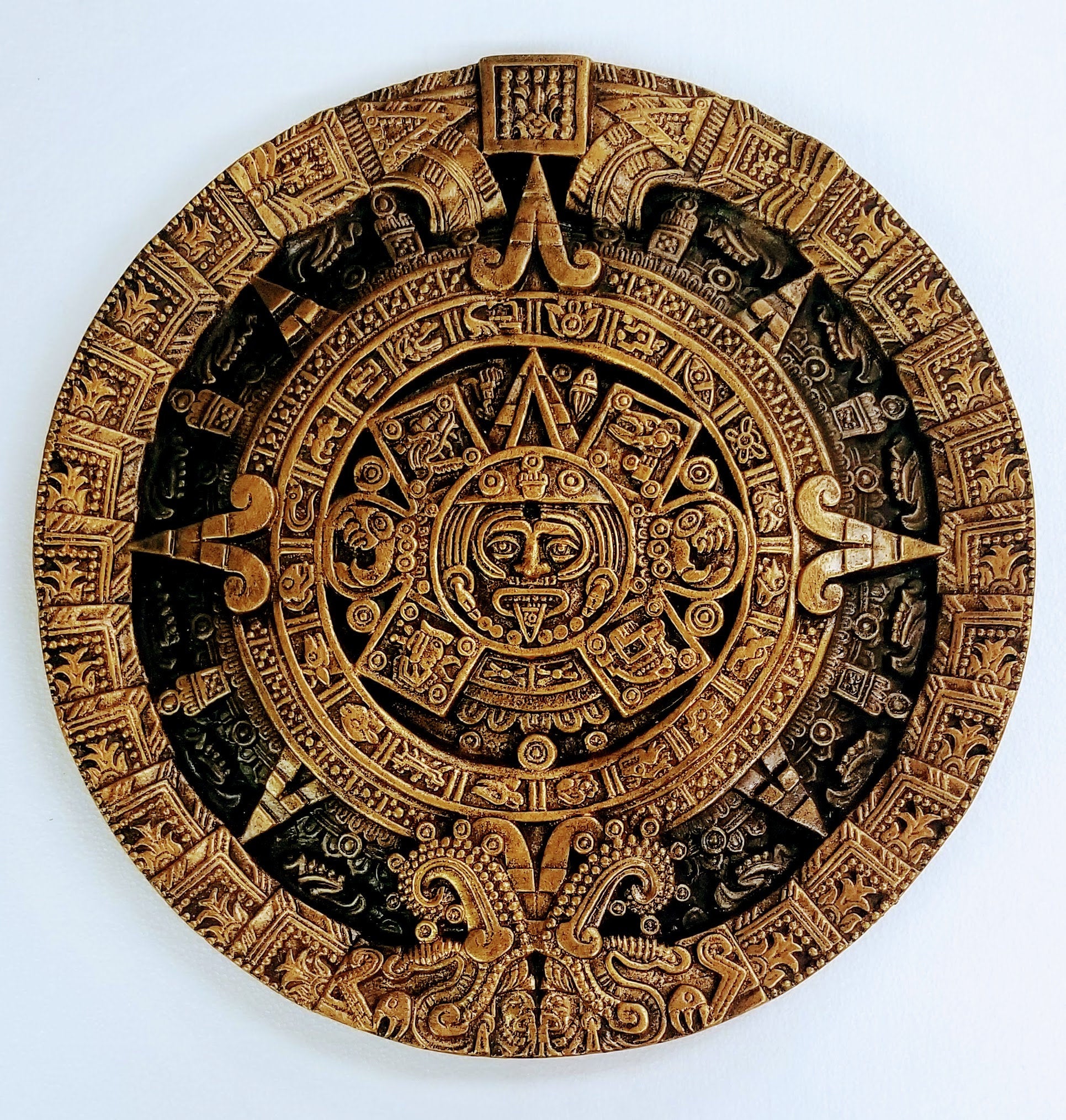 18" Aztec Calendar Wall Sculpture Plaque – Art of History Sculpture