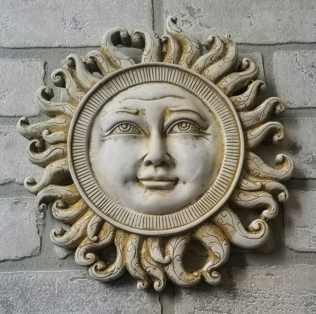 Celestial Sun Wall Plaque Home Decor – Art of History Sculpture