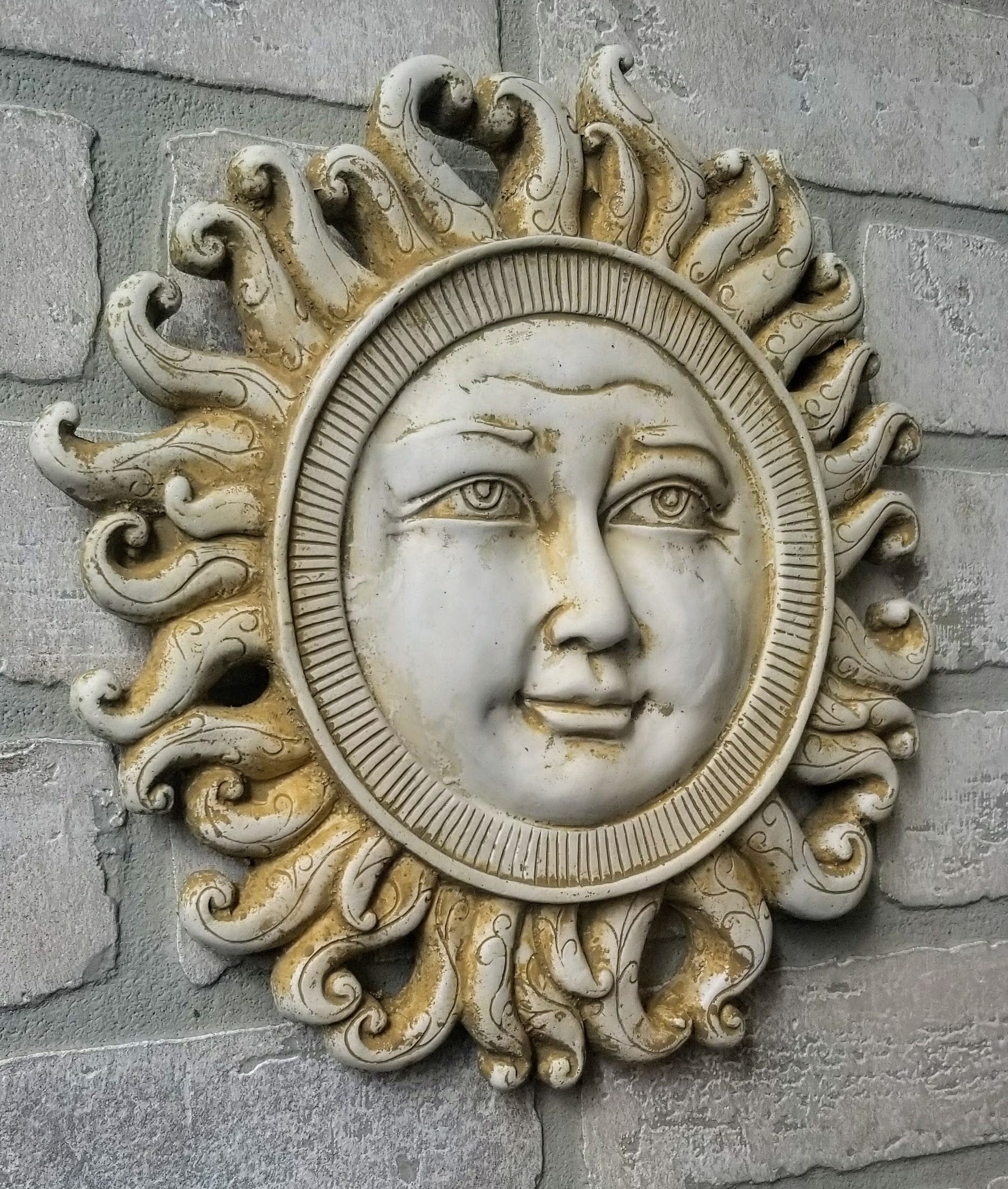 Celestial Sun Wall Plaque Home Decor – Art of History Sculpture