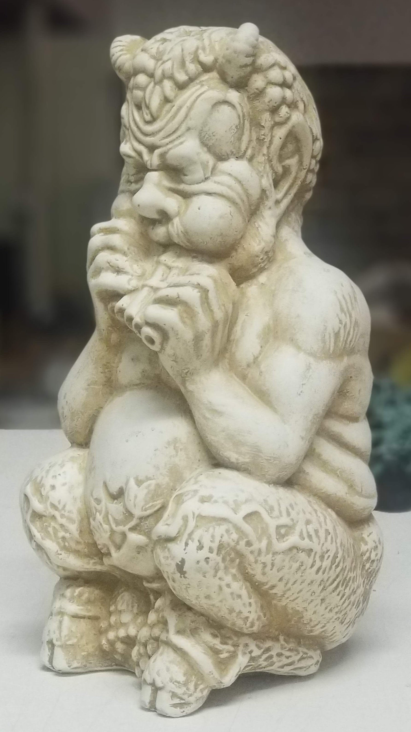 Pan Statue Shepherd Flocks Goat Reed Keeper Pipe – Art of History Sculpture