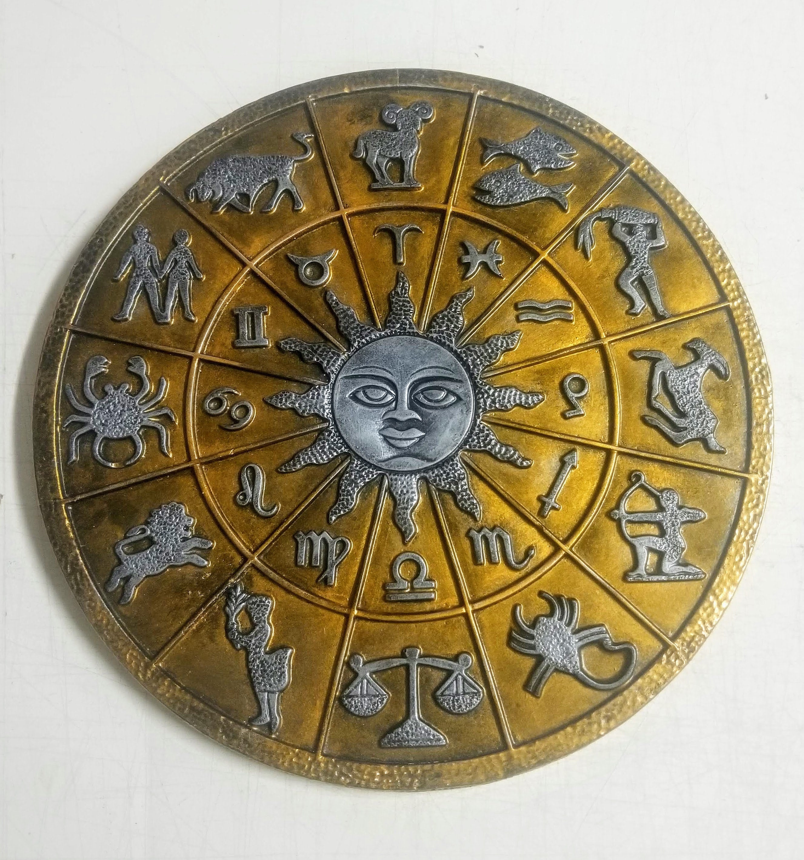 Vintage Zodiac Signs Wall Hanging Plaque – Art of History Sculpture