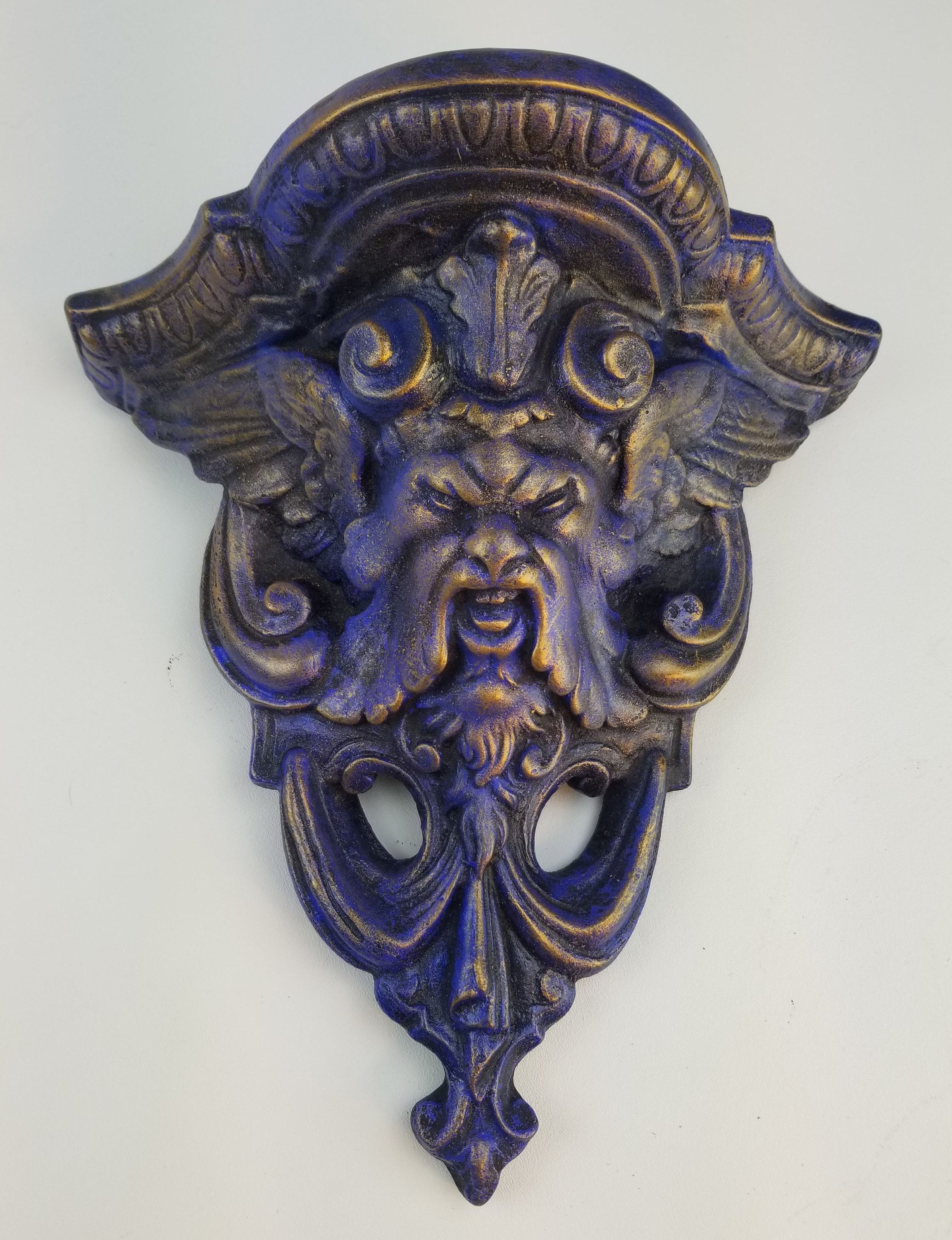 Winged Pan Gargoyle Mythical Wall Sconce – Art of History Sculpture
