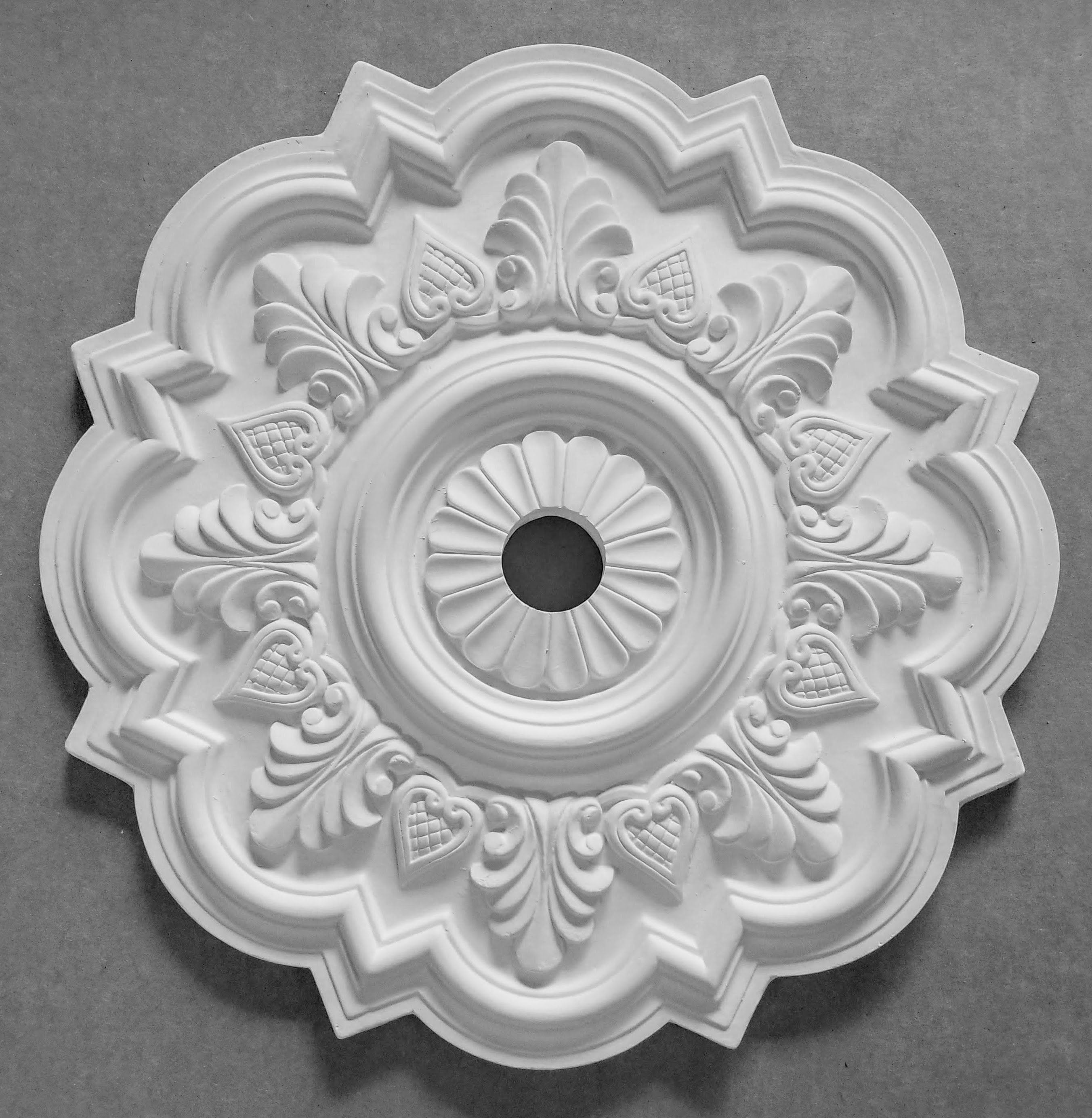 Victorian Queen Ann Reproduction Classical Plaster Ceiling Medallion ...