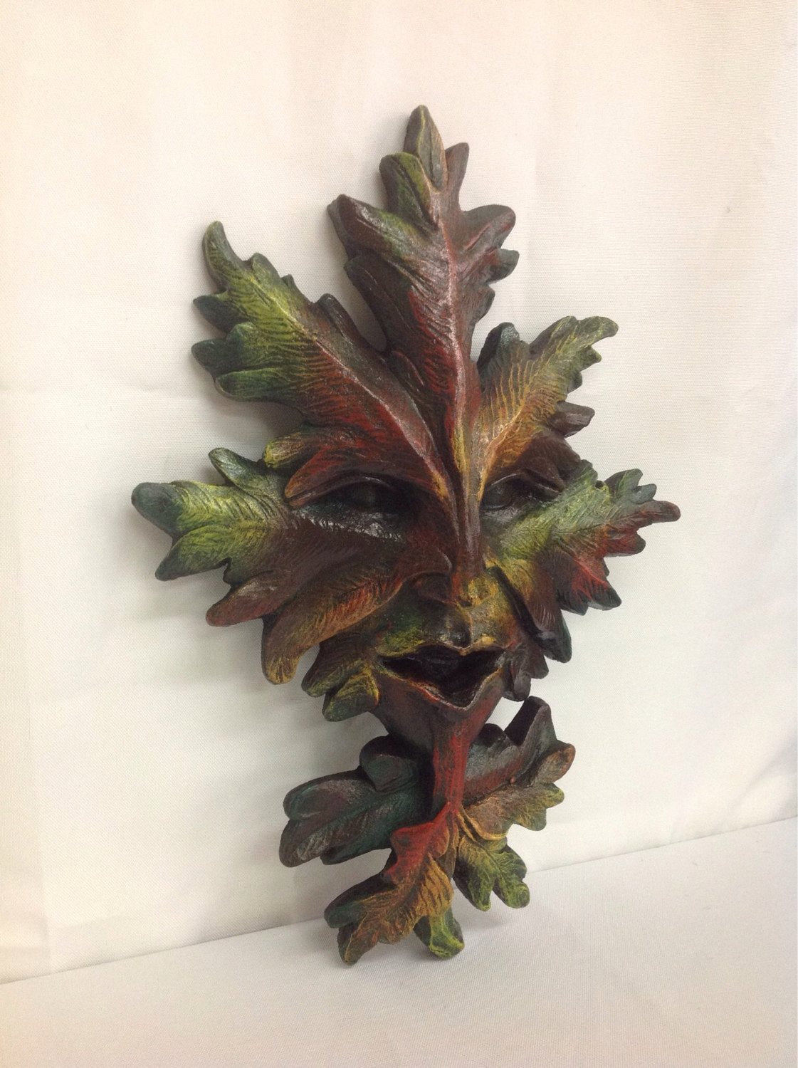Oak leaf tree man wall plaque green man collection – Art of History ...