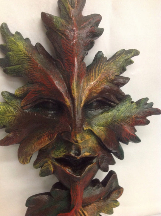 Oak leaf tree man wall plaque green man collection – Art of History ...